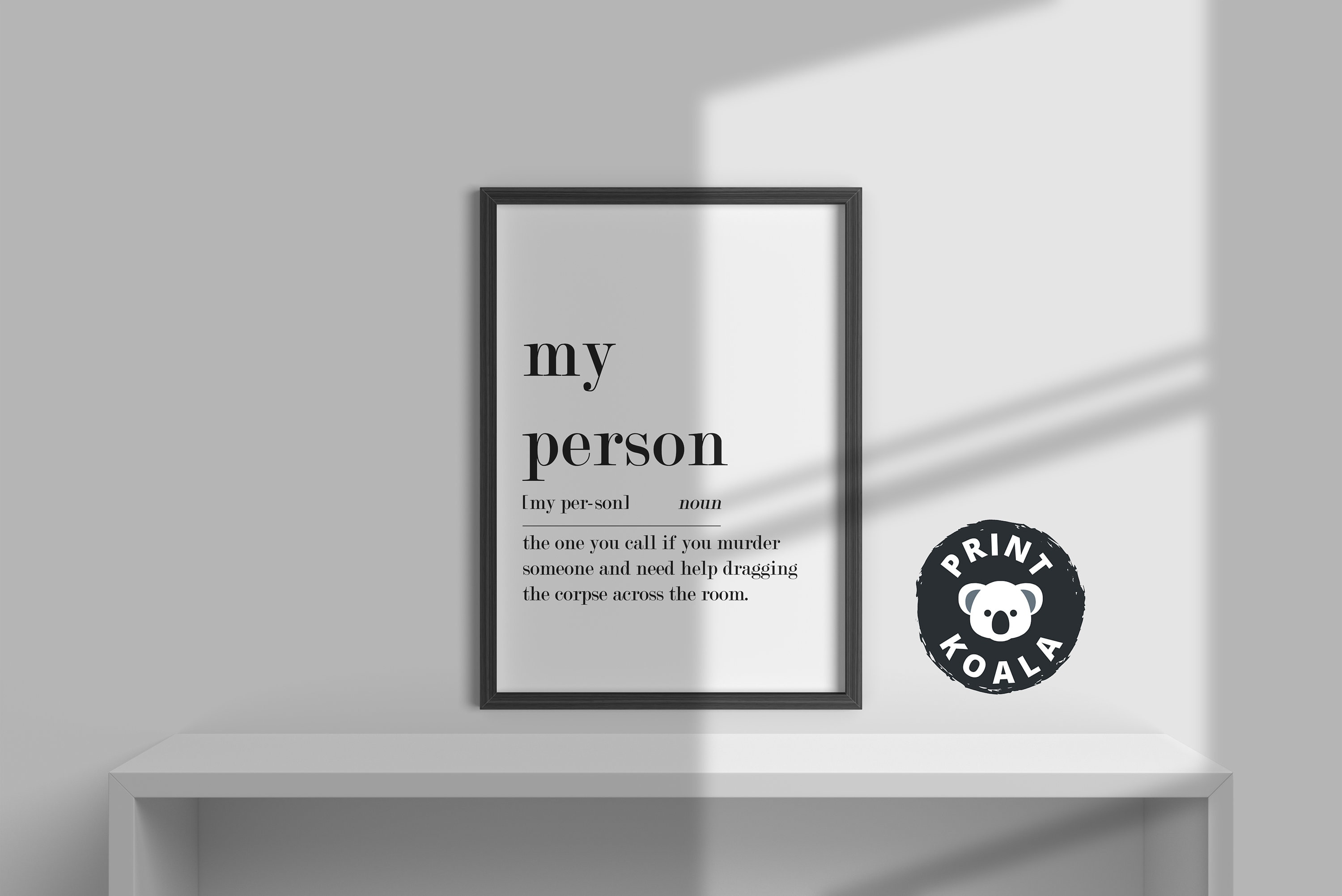 My Person Definition Print You're My Person Best Friend - Etsy