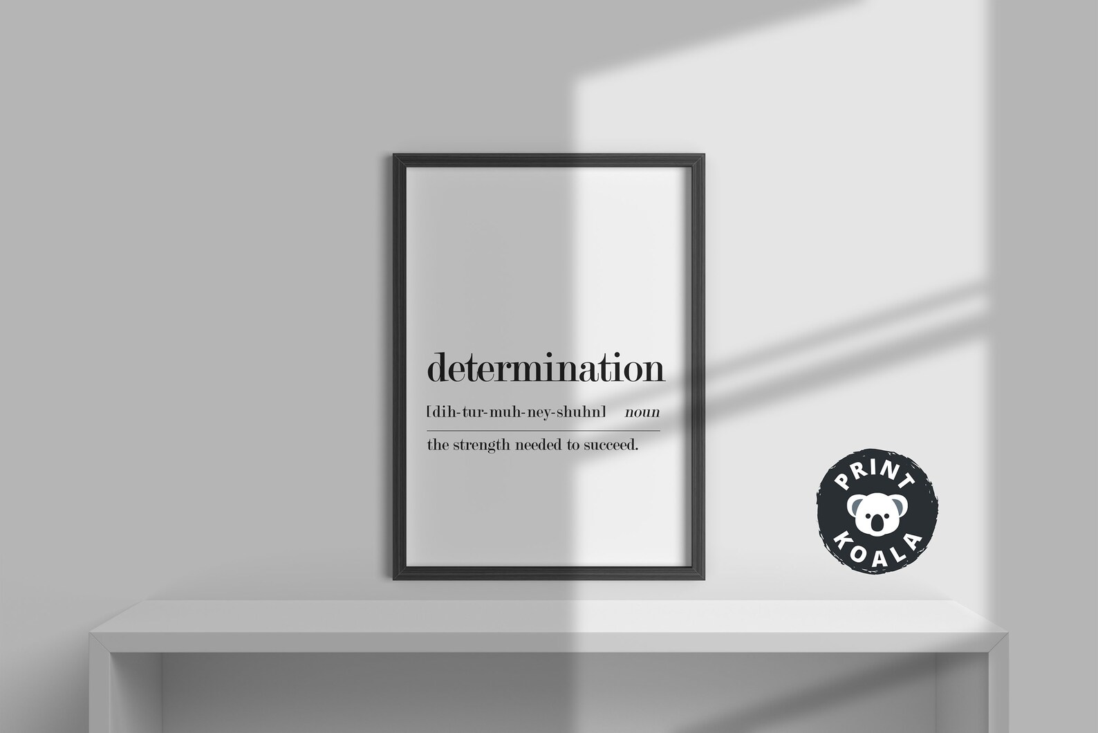 Determination Definition Print Motivational Poster - Etsy