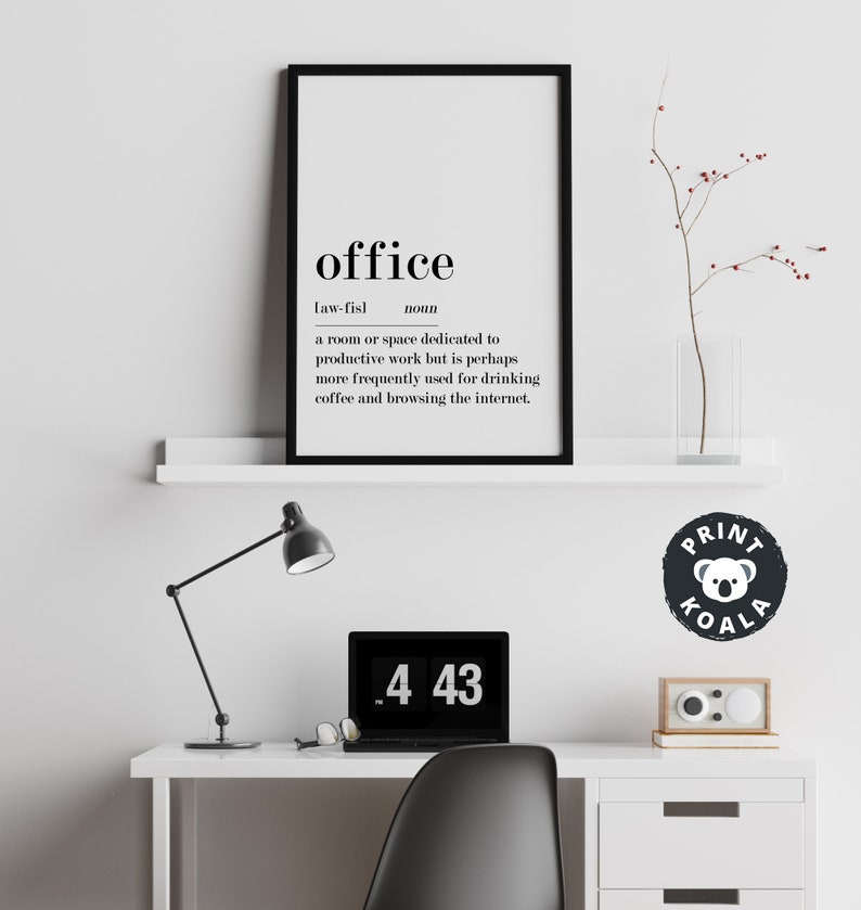 Office Definition Print Office Quote Gift Work Quote Wall - Etsy