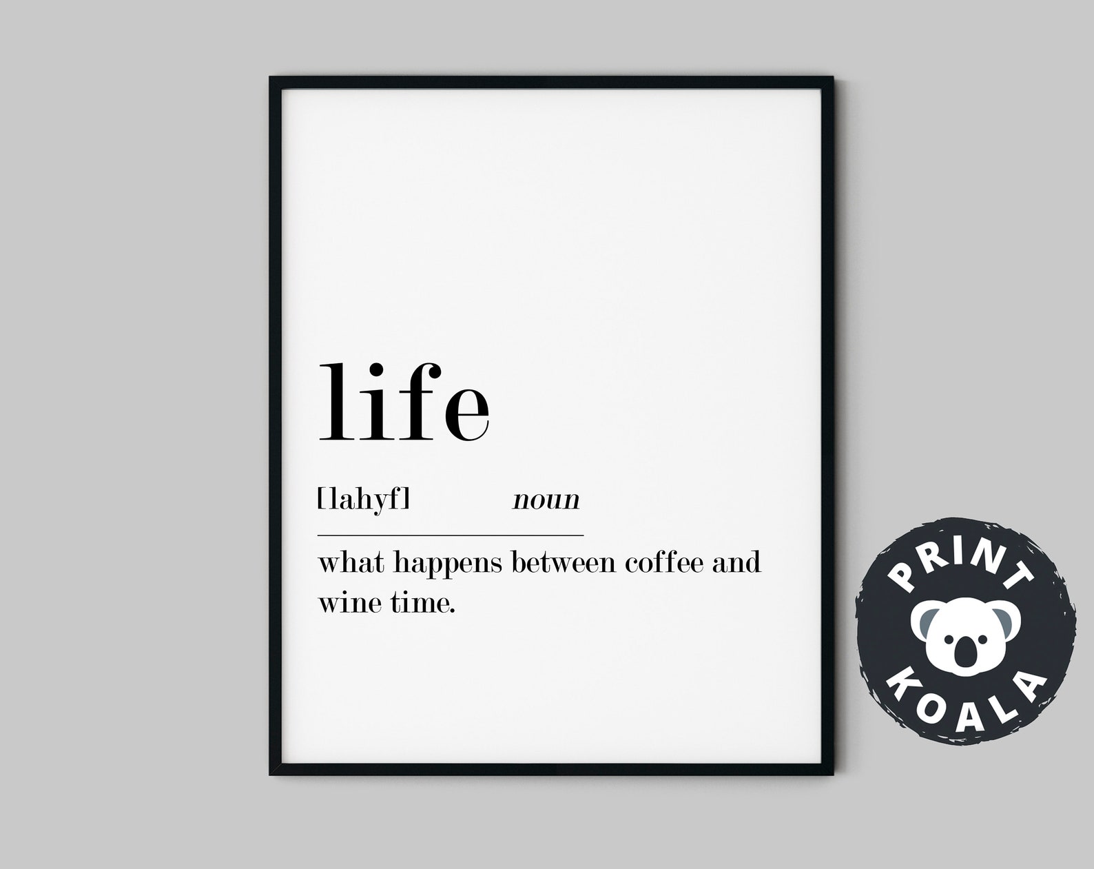 Life Funny Definition Poster Friend Family Gift Home Wall - Etsy