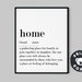 Family Home Love Definition Print Set of 3 Wall Art Modern - Etsy