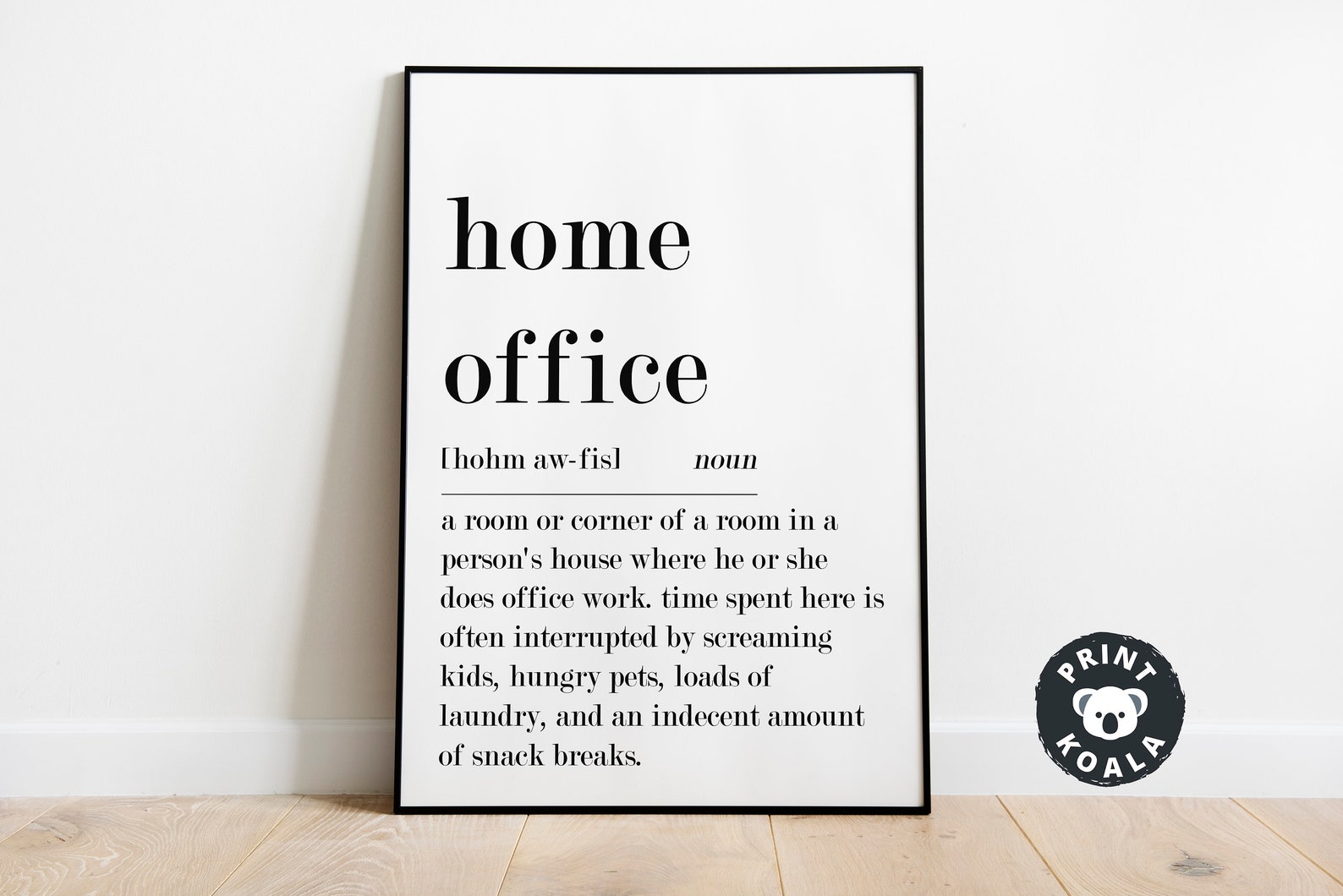 Funny Home Office Definition Print: WFH Wall Art (digital Download) - Etsy