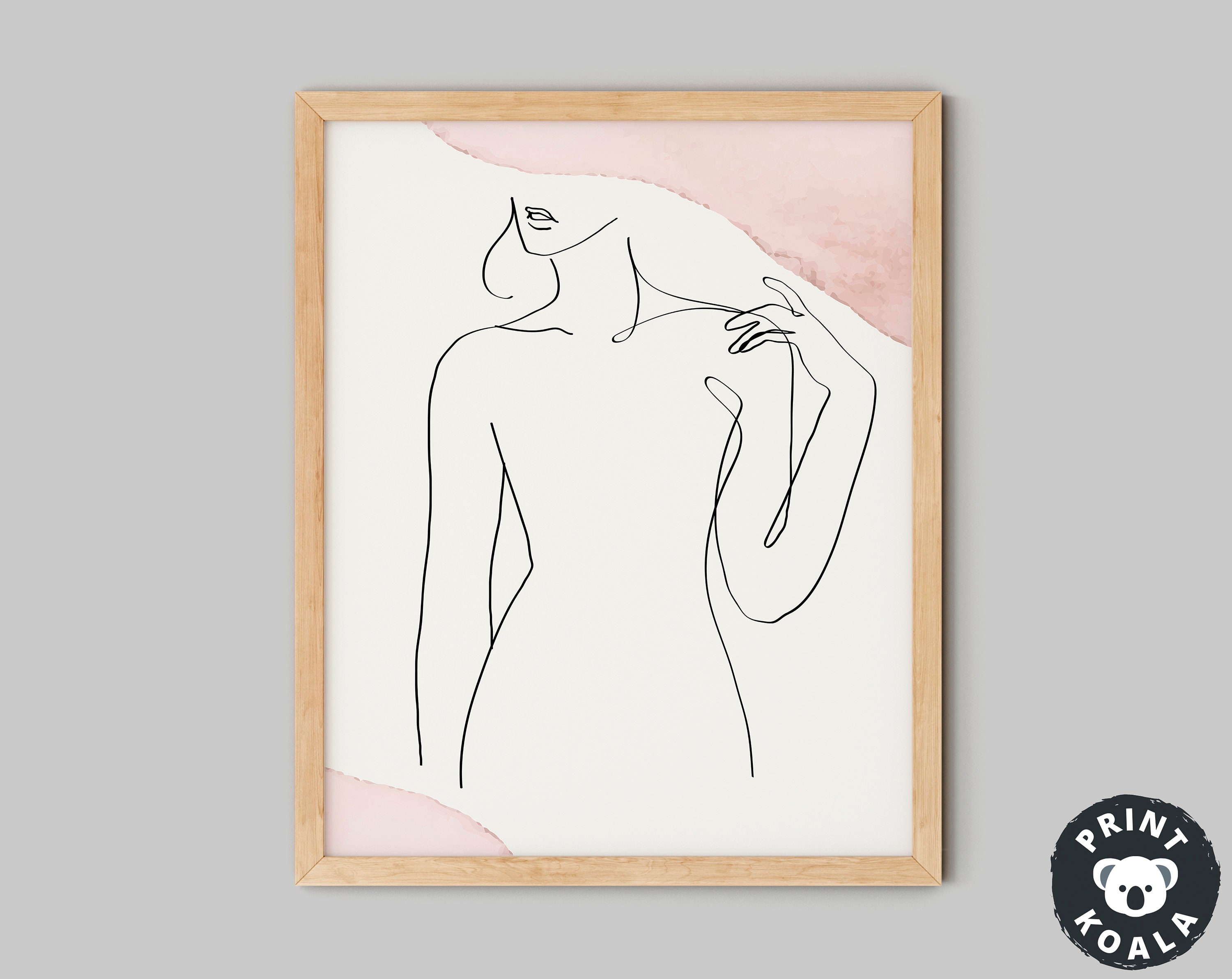 Woman Line Art Set Abstract Line Art Woman Body Line Drawing - Etsy