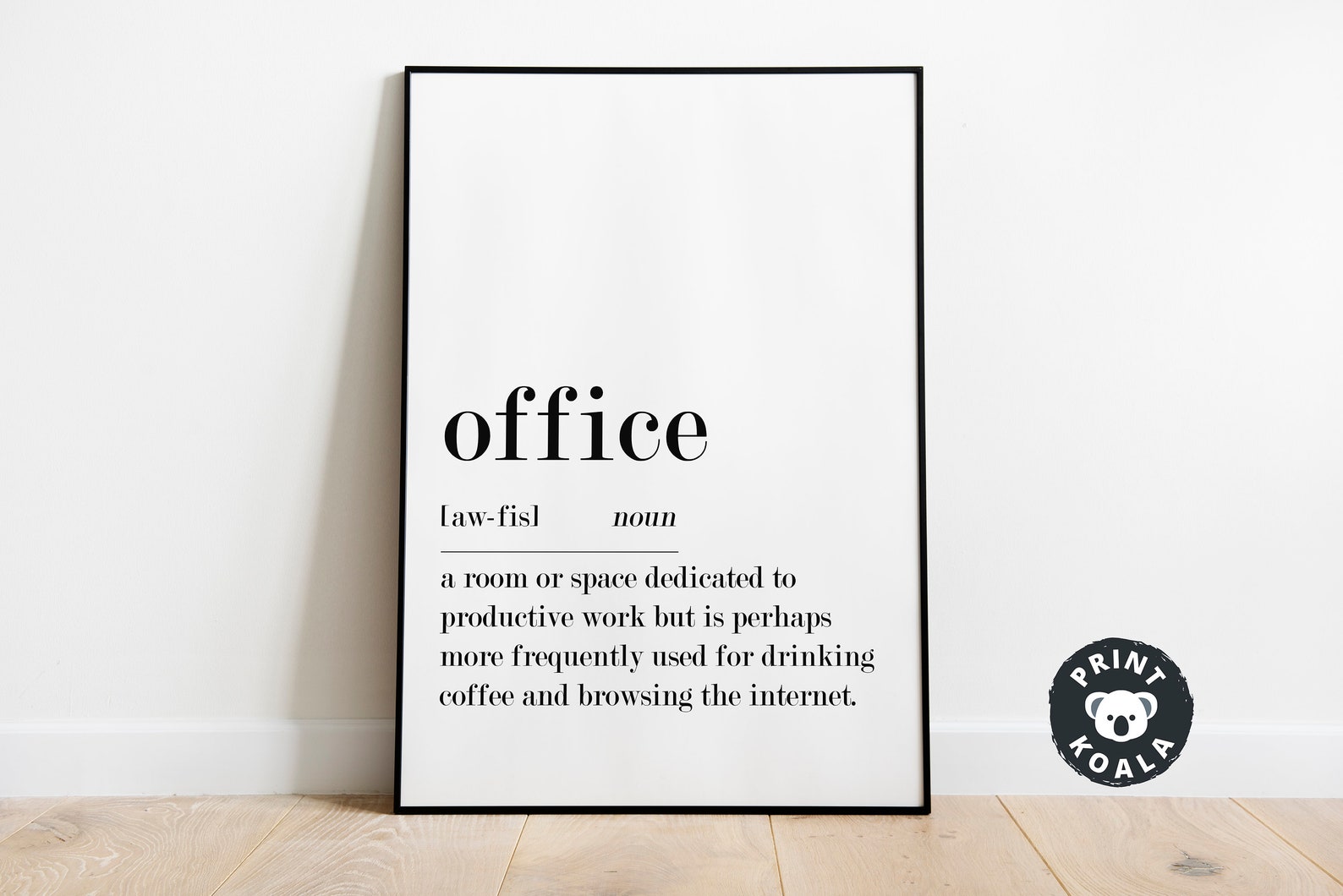 Office Definition Print Office Quote Gift Work Quote Wall - Etsy