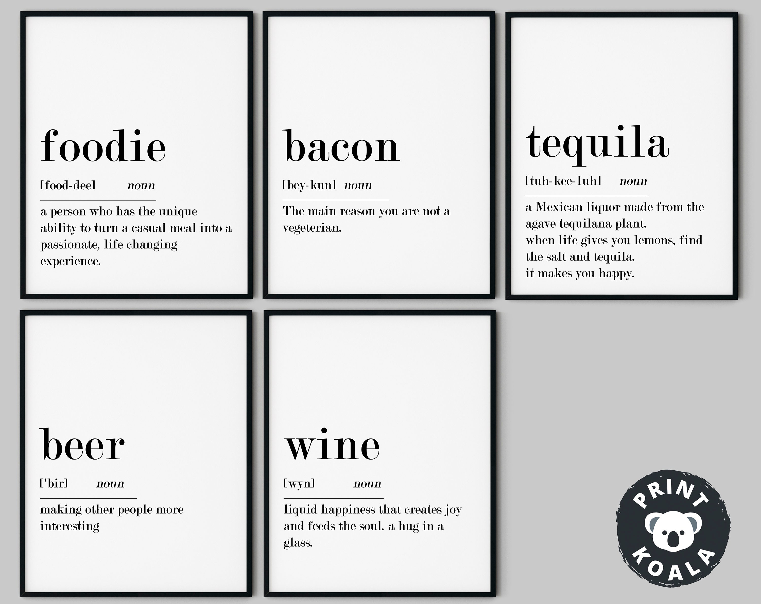 Kitchen Print Set 13 Funny Kitchen Printable Art Kitchen - Etsy