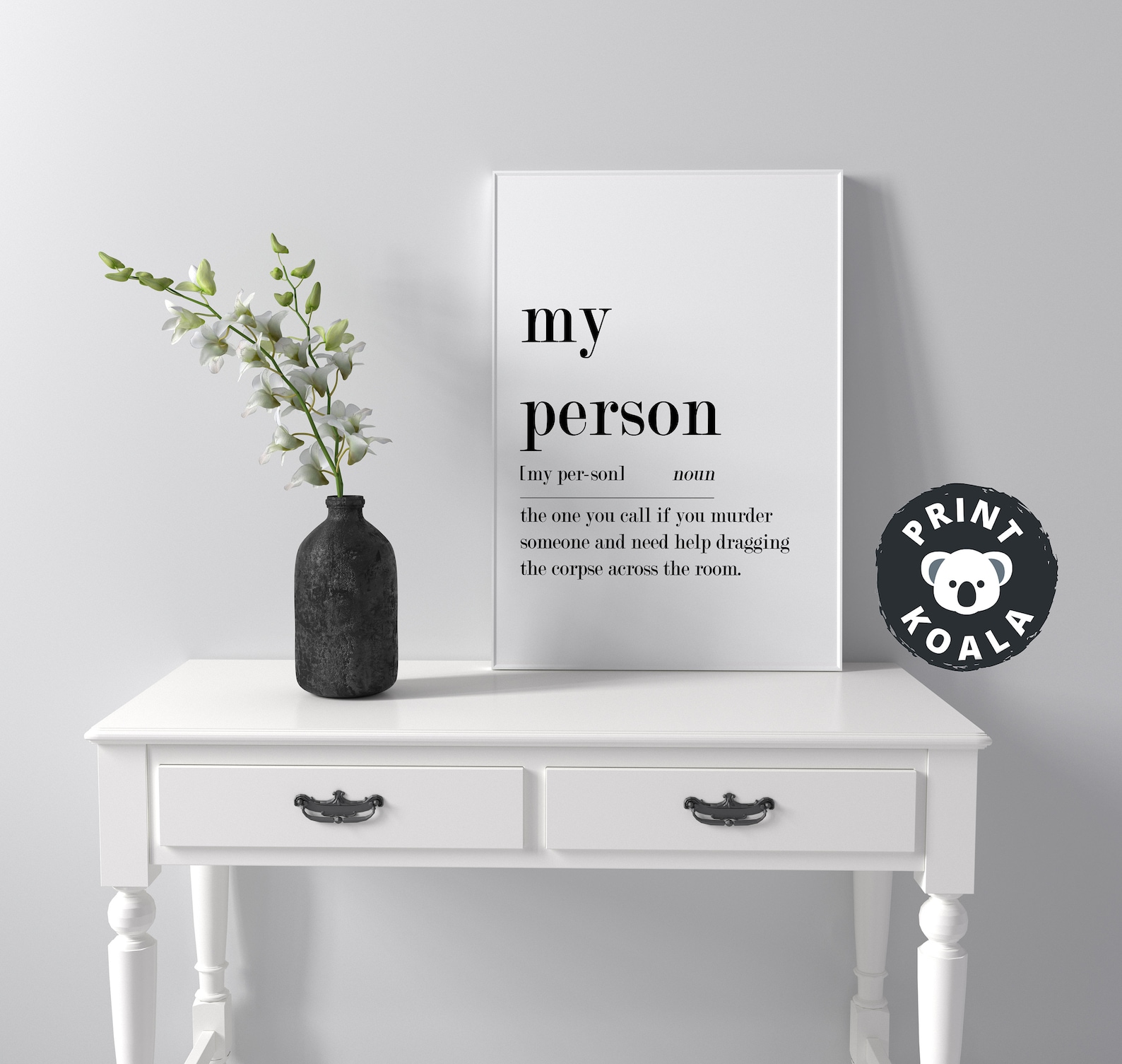 My Person Definition Print You're My Person Best Friend - Etsy