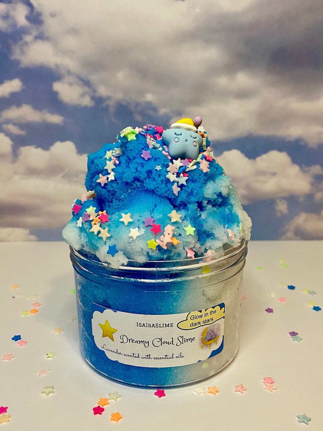 Dreamy Cloud Slime Slime, Cloud Slime, Fluffy, Dreamy, Charm, Glow in ...