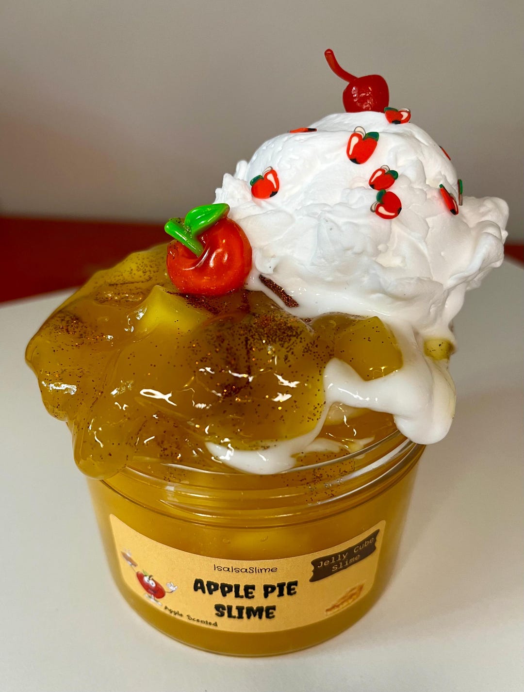 Apple Pie Slime: Jelly Cube Slime, Apple Pie Slime, Clay Slime, Diy ...