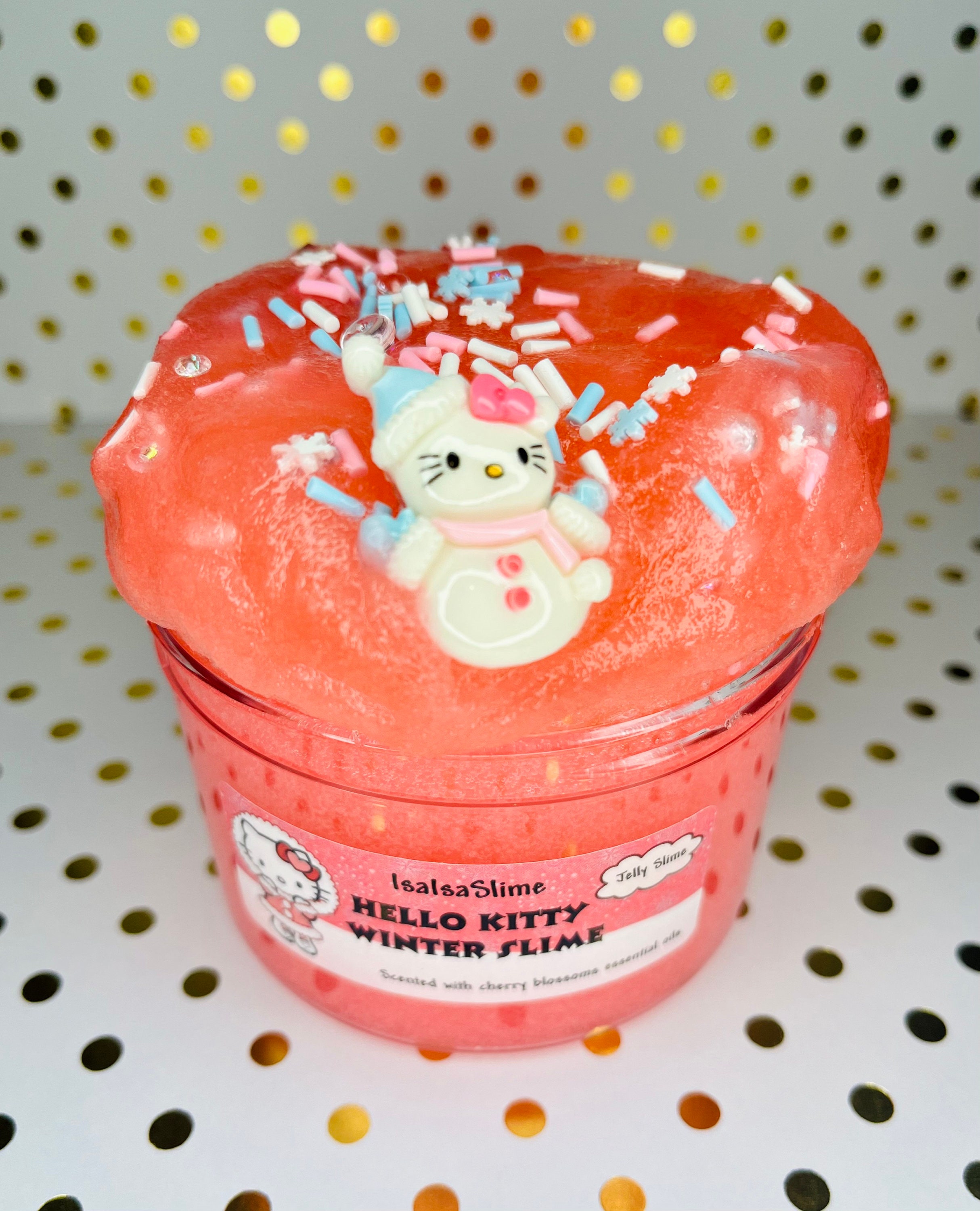 Hello Kitty Winter Slime Jelly Slime, Hello Kitty Slime, Pink Slime ...
