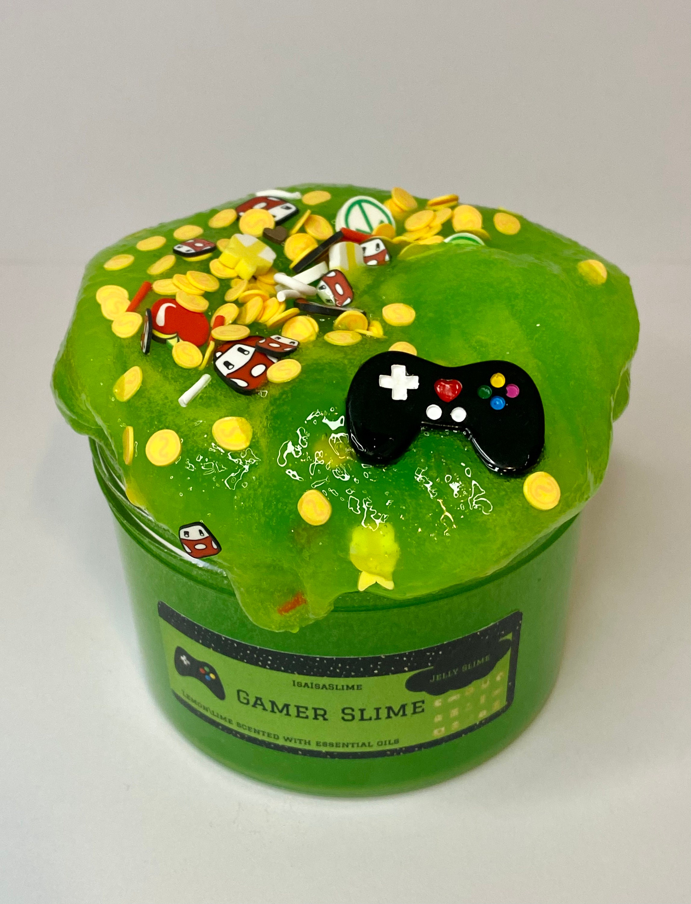 Gamer Jelly Slime- Jelly Slime, Gamer, Video Games, Green Slime, Slime ...
