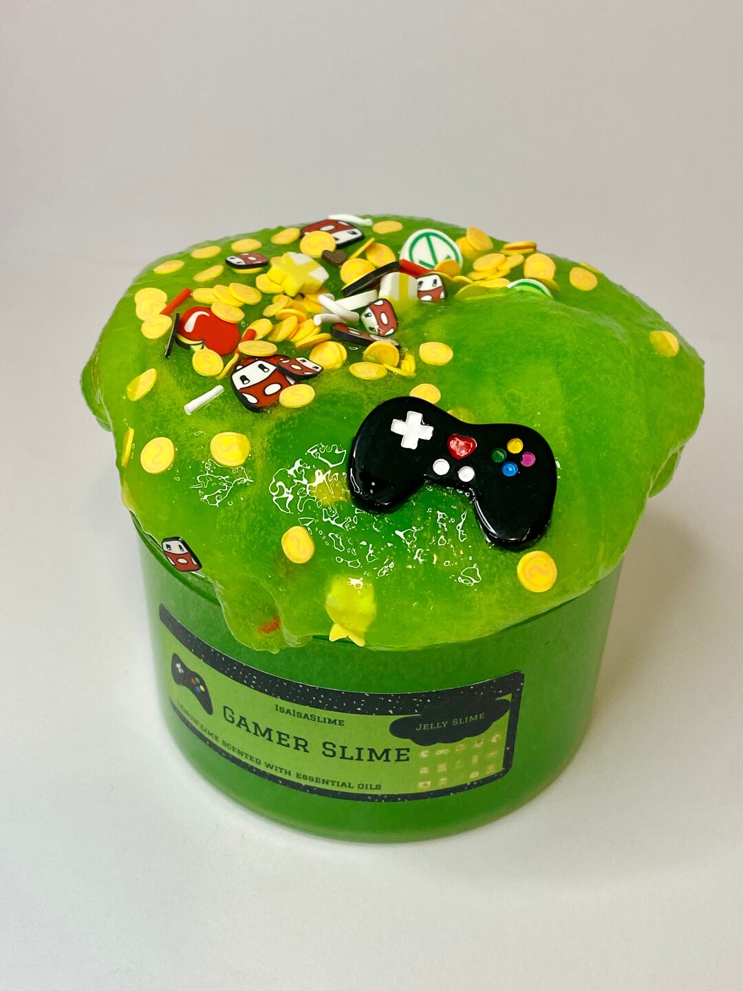Gamer Jelly Slime- Jelly Slime, Gamer, Video Games, Green Slime, Slime ...