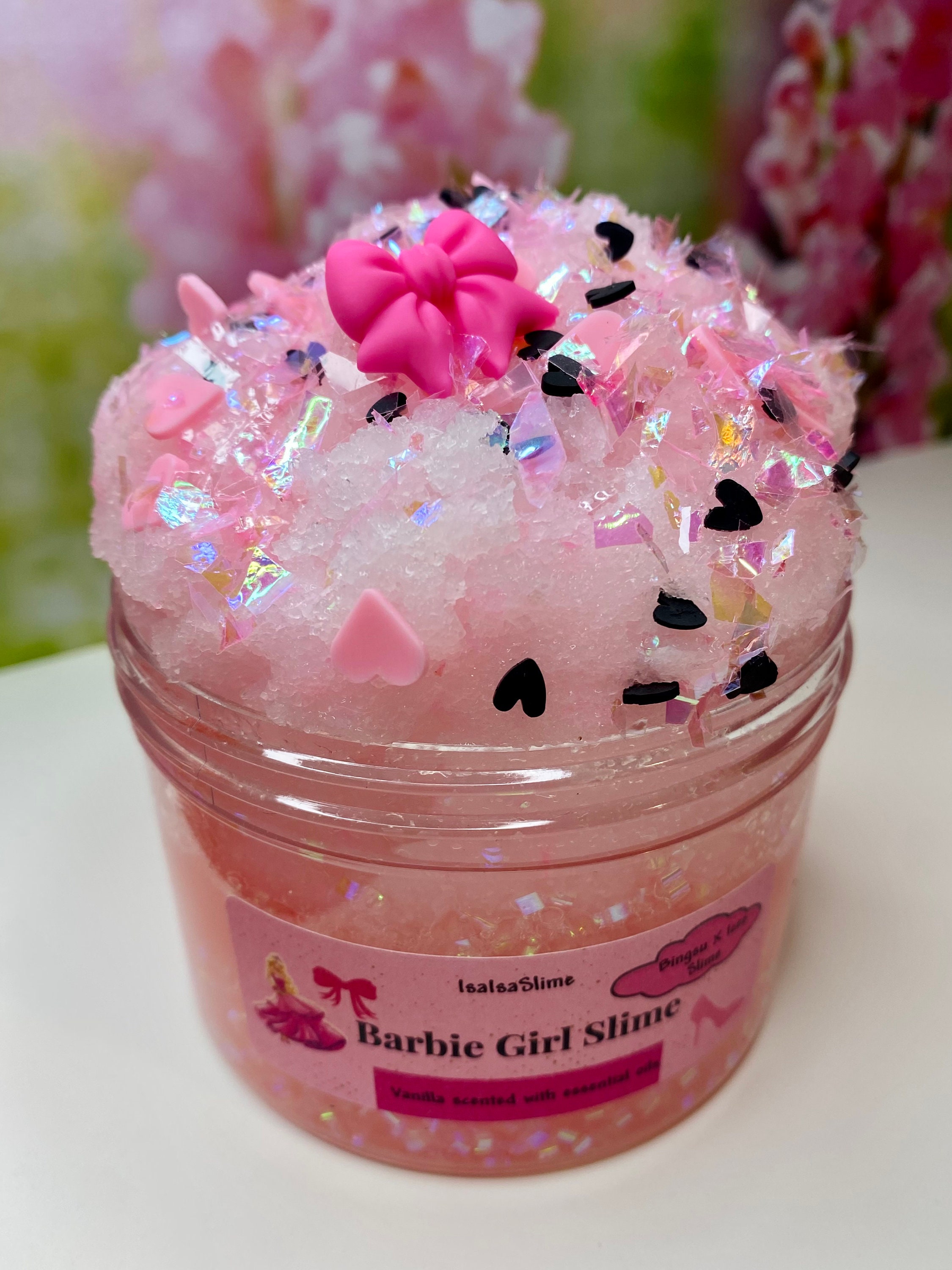 Barbie Girl Slime Slime, Bingsu Slime, Icee Slime, Bingsu Beads, Crunchy Slime, Barbie Slime ...
