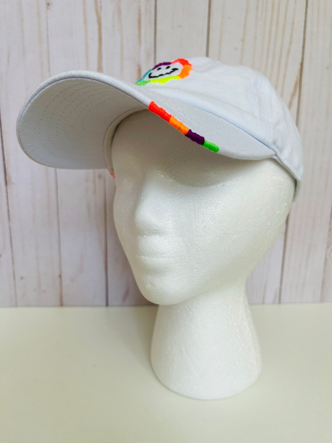 Hand Sewn Smiley Baseball Cap - Etsy
