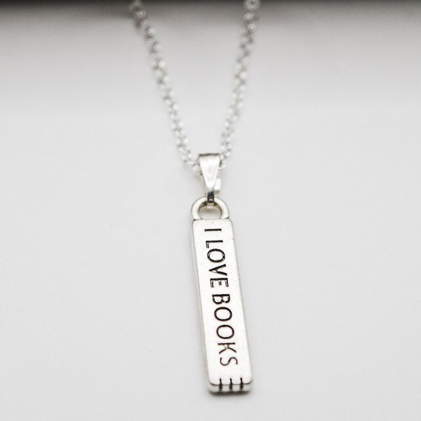 Book Necklace - Etsy