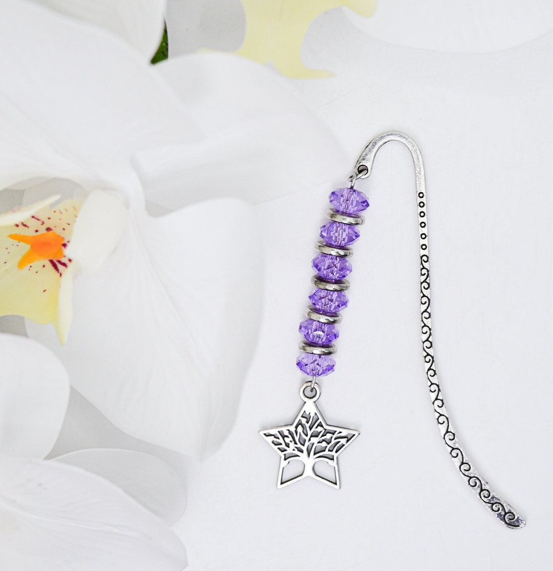 Tree Hook Hanging Beaded Hanging Bookmark for a Wiccan Floating Metal ...