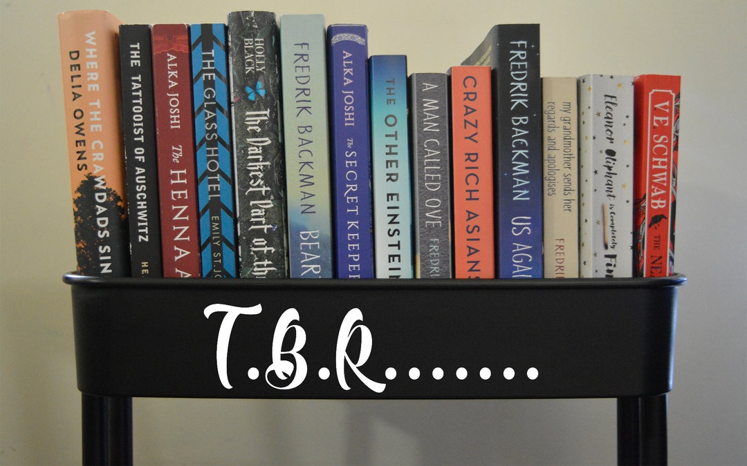 TBR Book Cart Sticker Vinyl Decal Book Cart Bookish Sticker Book ...