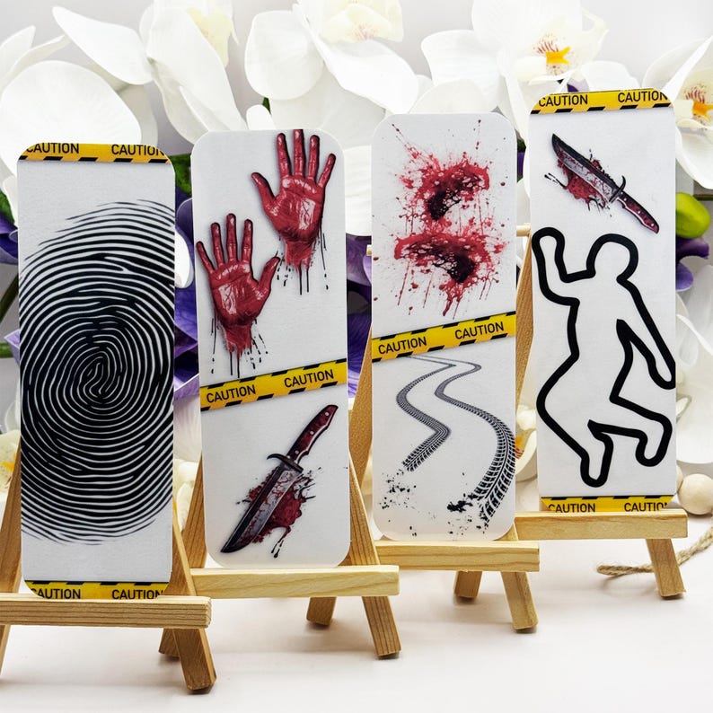 Thriller Laminated Bookmarks for a Mystery Reader Bookmarks Unique Book ...