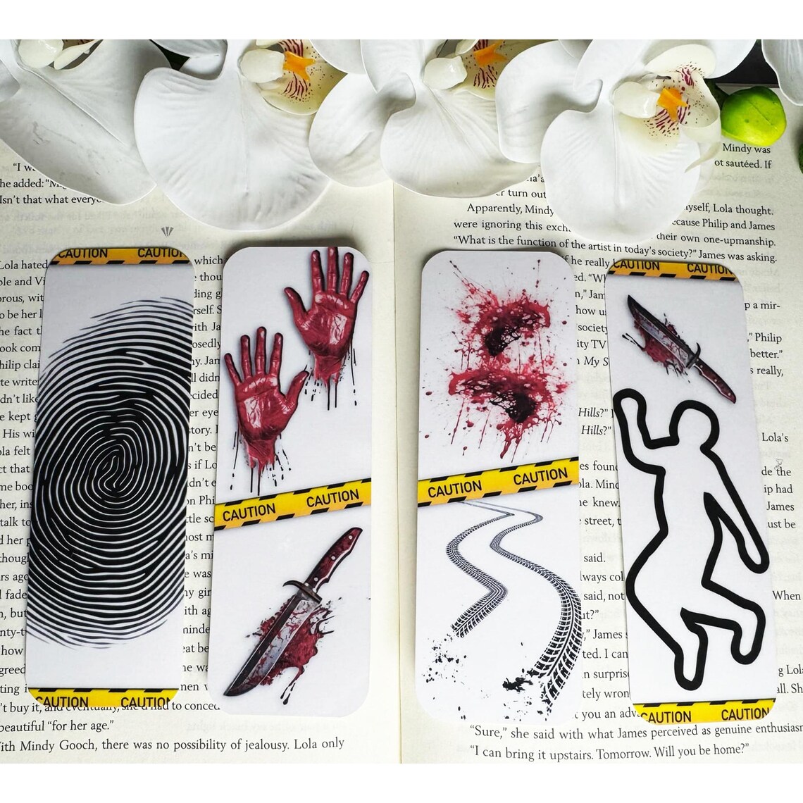 Thriller Laminated Bookmarks for a Mystery Reader Bookmarks Unique Book ...