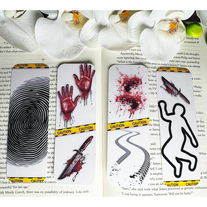 Thriller Laminated Bookmarks for a Mystery Reader Bookmarks Unique Book ...
