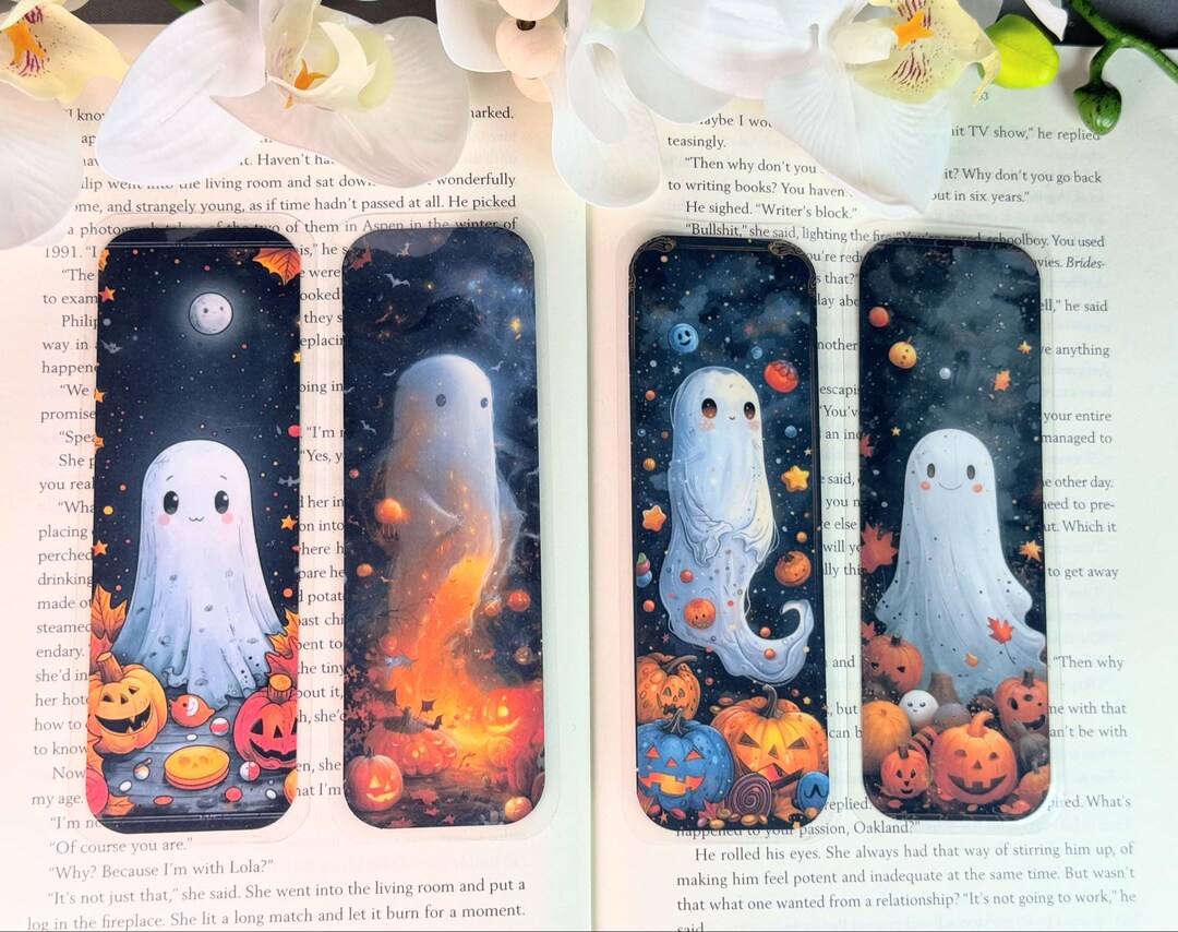 Ghosts Laminated Bookmarks for a Fantasy Gothic Reader Spooky Bookmarks ...