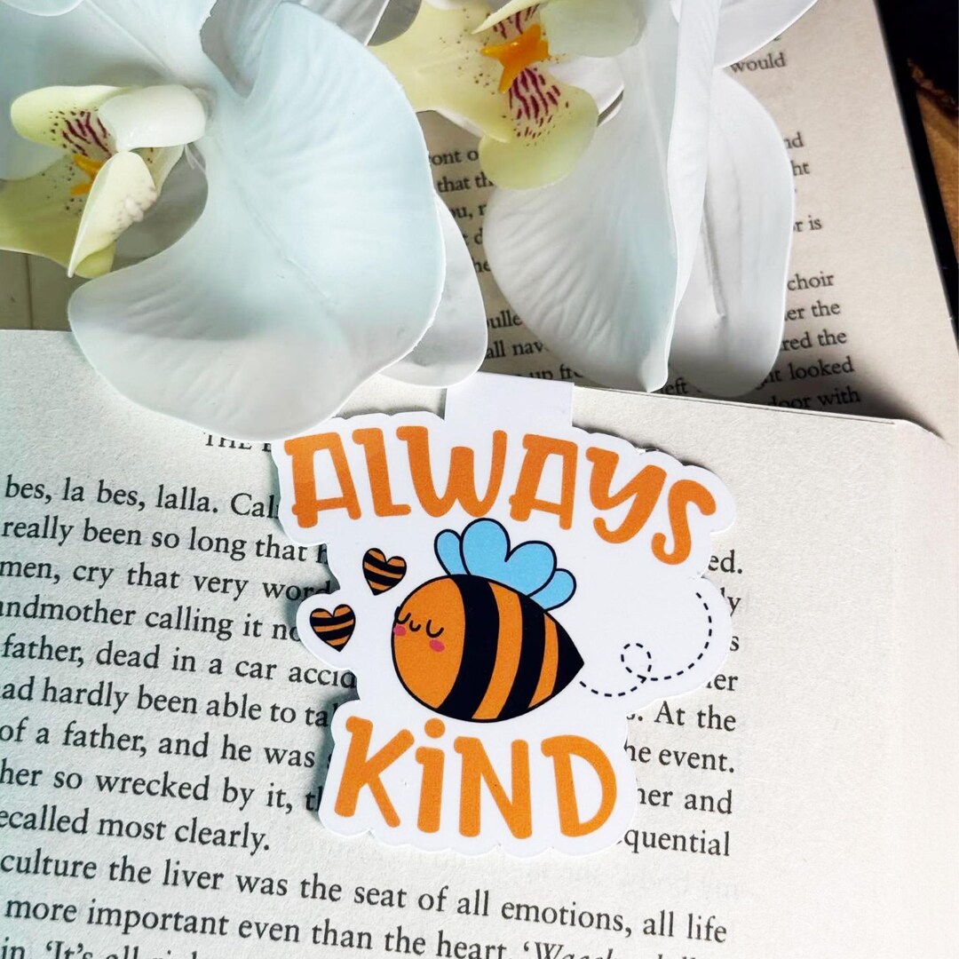 Always Bee Kind Magnetic Bookmark Merch for Readers Cute Bookish Items ...