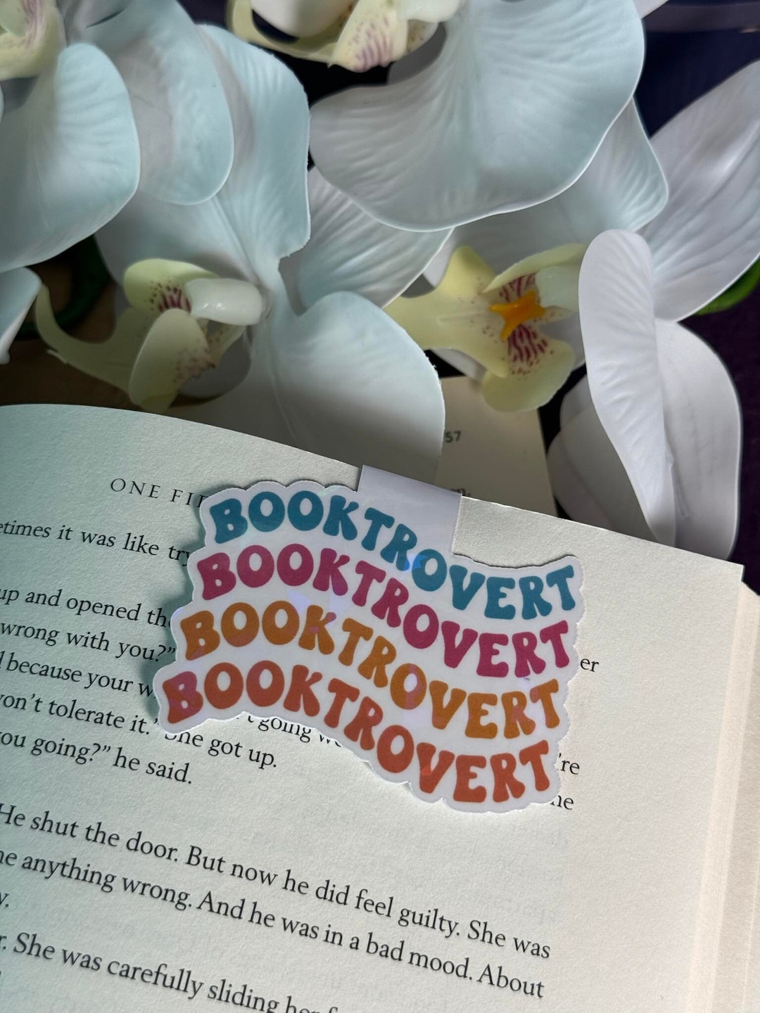Booktrovert Magnetic Bookmark Merch for Readers Cute Bookish Items ...