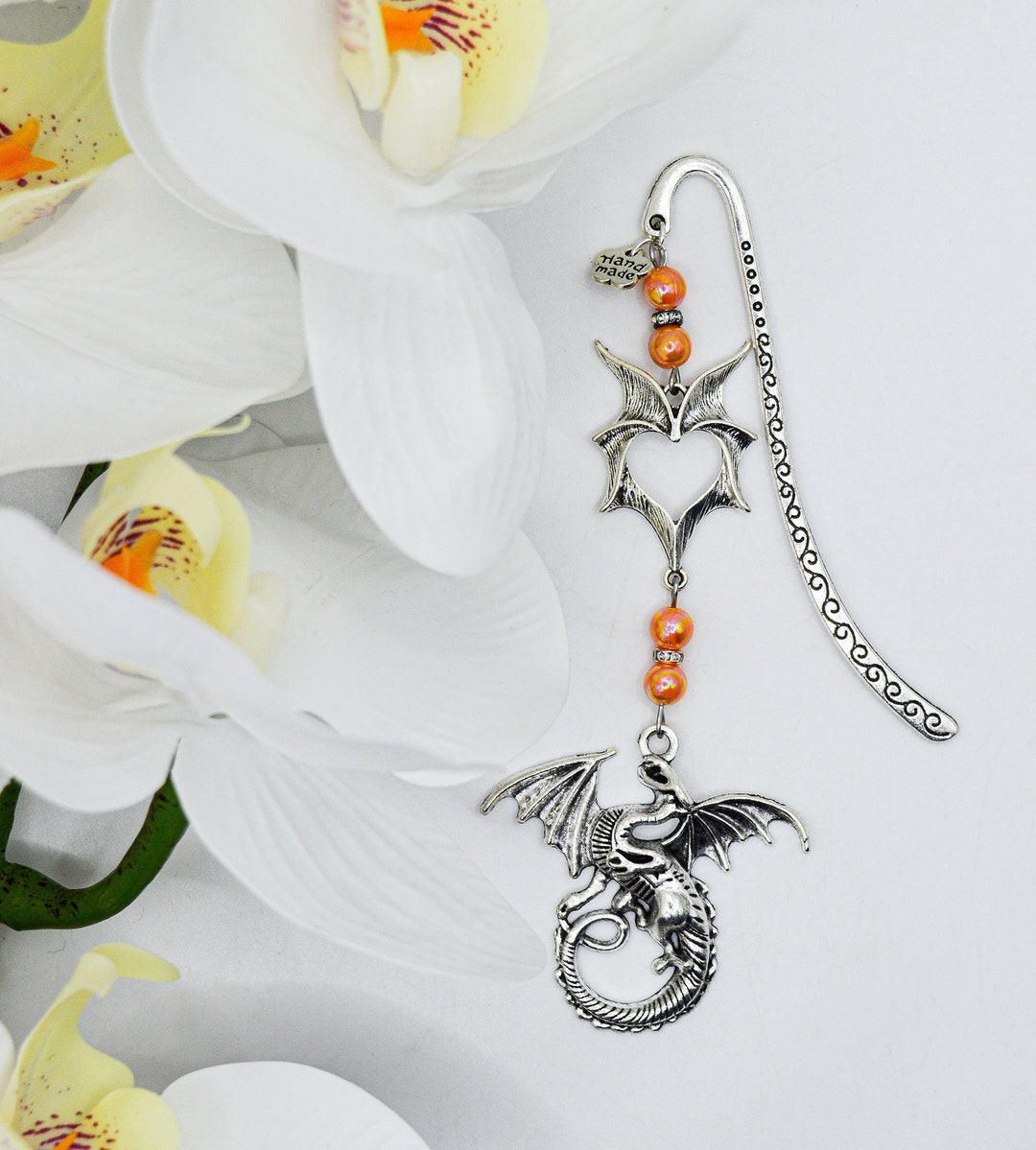 Dragon Bookmark Beading Bookmark Book Lover Bookish Gift for a ...