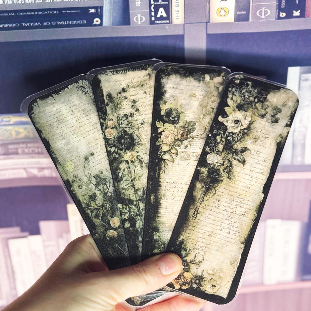 Vintage Black Lace Letter Bookmarks for a Reader Romantic Bookmarks ...