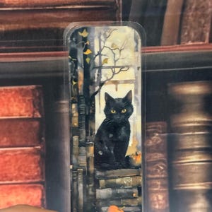Black Cats Laminated Bookmarks for a Fantasy Gothic Reader Fall Spooky ...