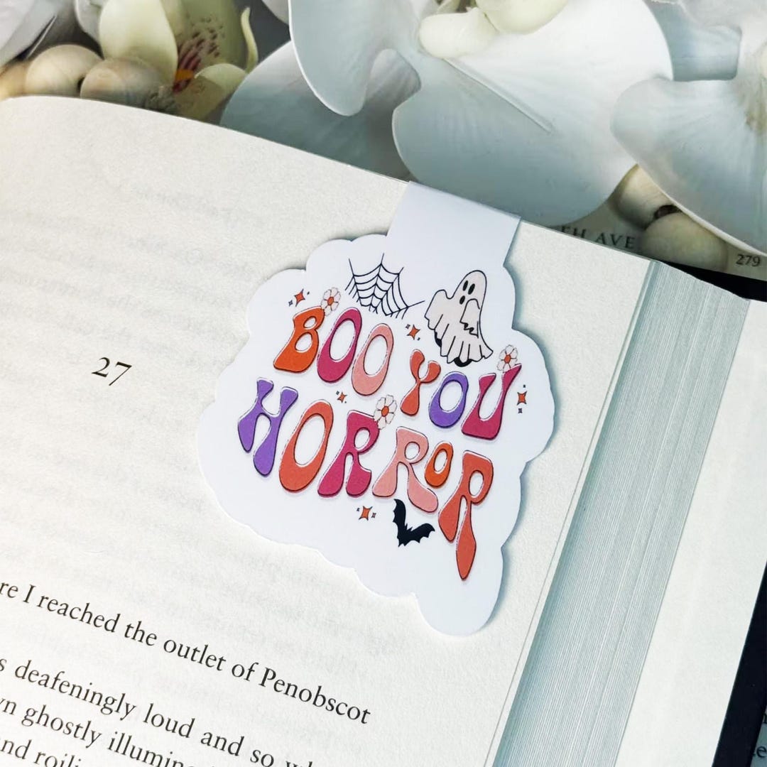 Boo You Horror Magnetic Bookmark: Funny Halloween Reader Gift - Etsy