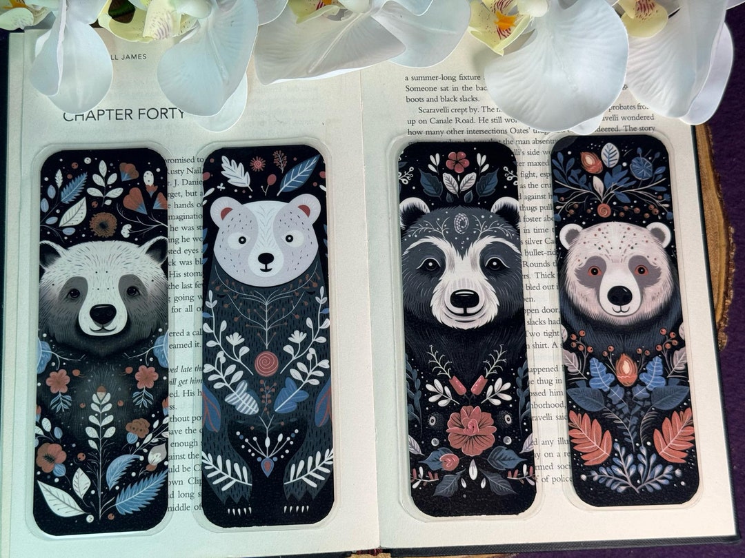 Woodland Bears Laminated Bookmarks for a Reader Cute Bookmarks Unique ...