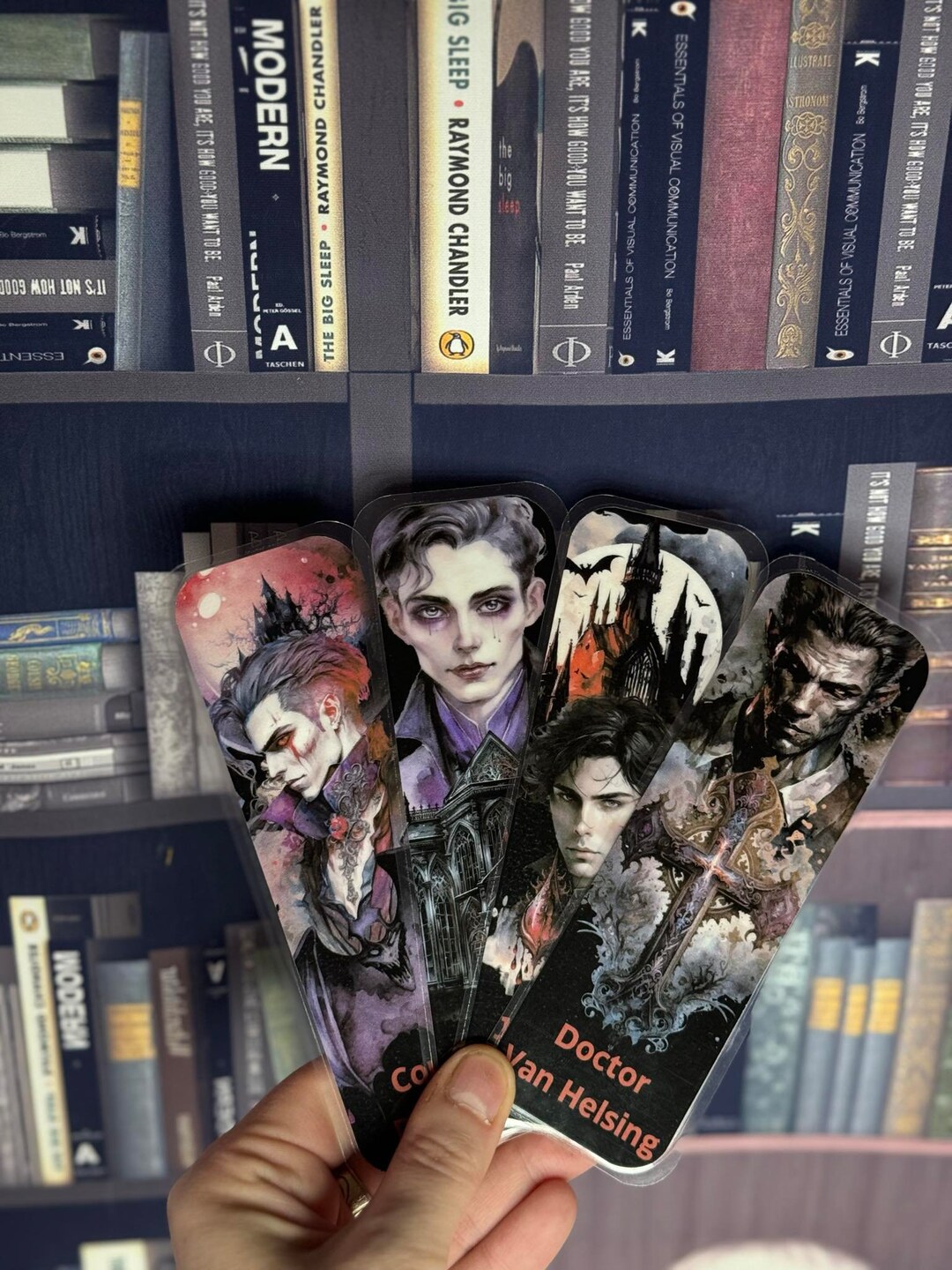 Dracula Dark Fairytale Laminated Bookmarks for a Horror Reader Spooky ...