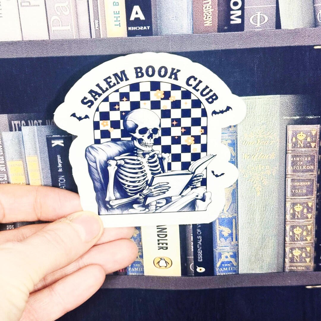 Salem Book Club Book Sticker Book Lovers Sticker Bookish Sticker Cute ...
