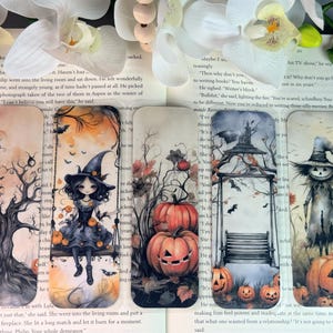Cute Halloween Laminated Bookmarks for a Fantasy Reader Bookmarks ...