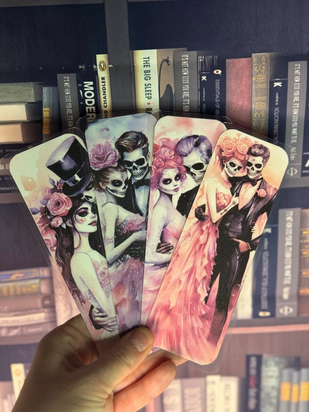 Skeleton Bookmarks for a Reader Gothic Bookmarks Unique Book Merch - Etsy