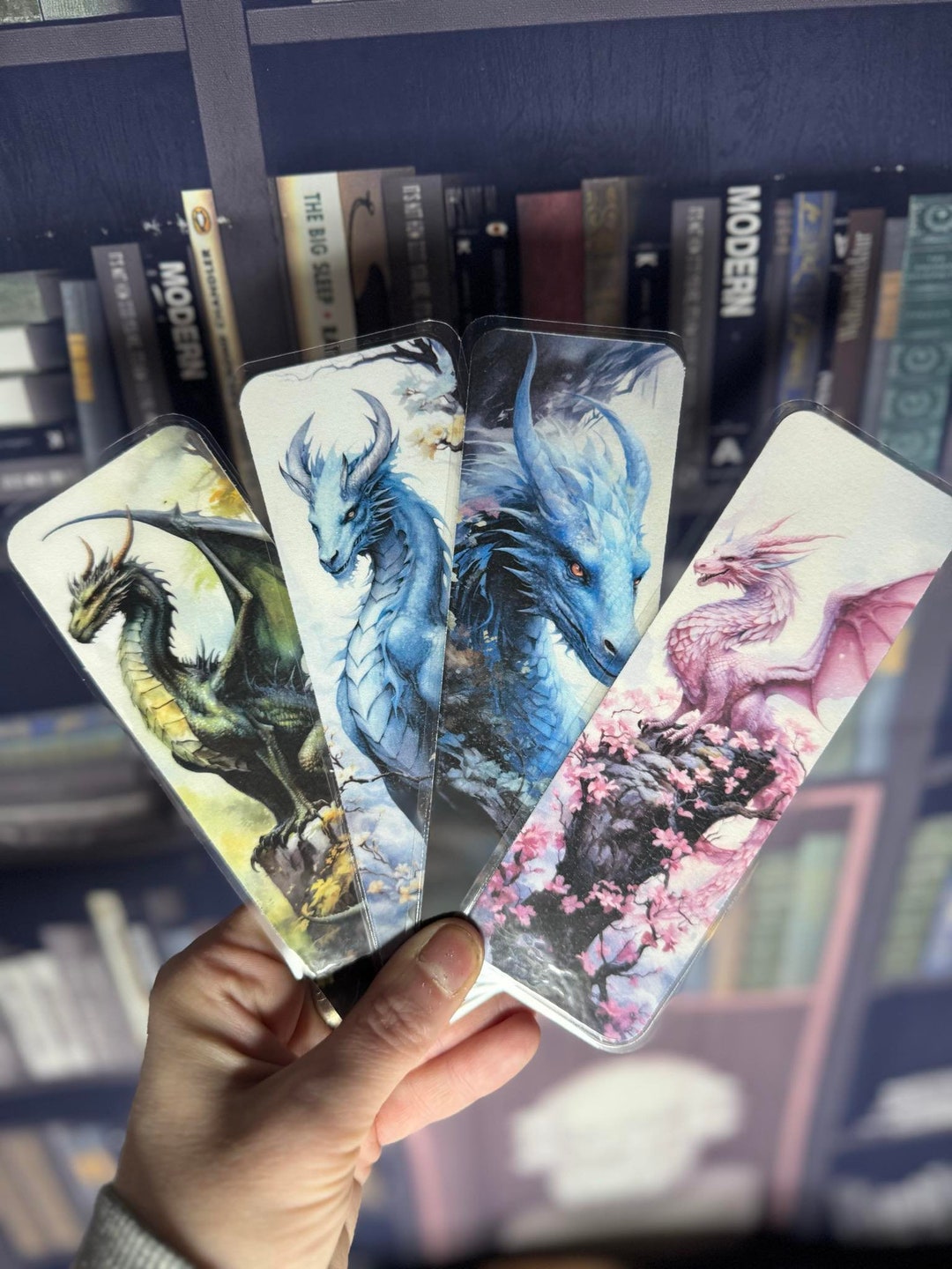 Dragon Laminated Bookmarks for a Fantasy Reader Bookmarks Unique Book ...