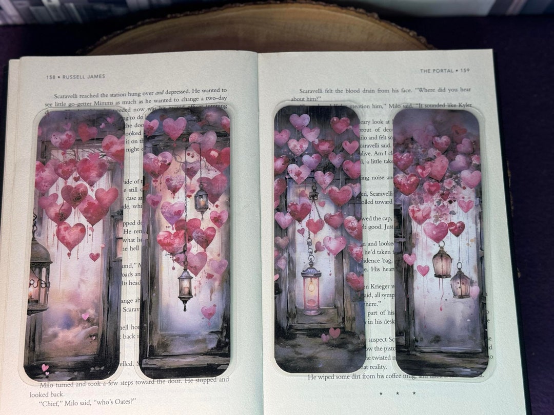 Valentines Love Bookmarks for a Reader Romantic Bookmarks Unique Book ...