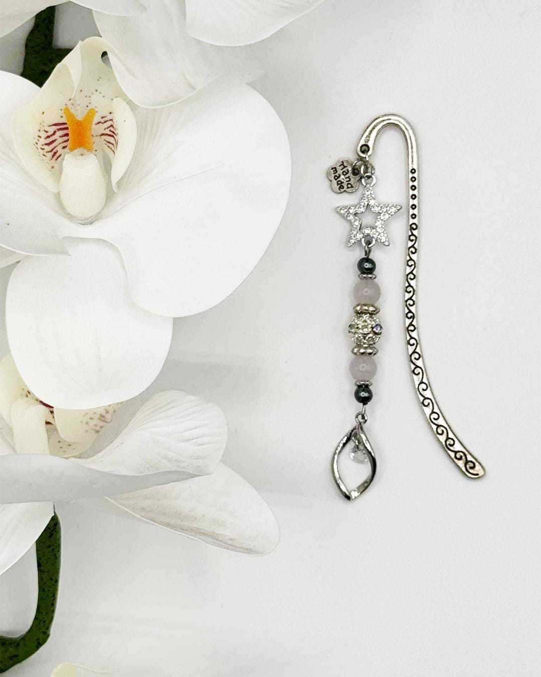 Tear Drop - Hook Bookmark - Star Bookmark - Beaded Bookmark - Wiccan ...