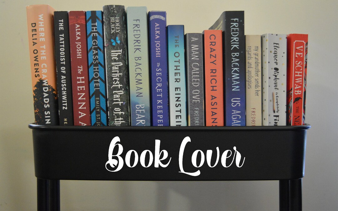 Book Lover Vinyl Decal for a Book Cart, Bookish Sticker for a Reader - Etsy