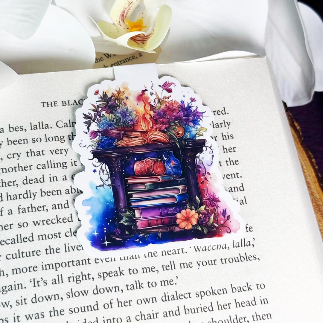 Magical Bookstack Magnetic Bookmark: Book Lover Gift - Etsy