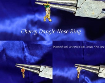 Dangle Nose Rings - Etsy