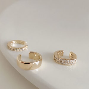 Set of 3 Gold Ear Cuffs Ear Cuff No Piercing Multiple Ear - Etsy