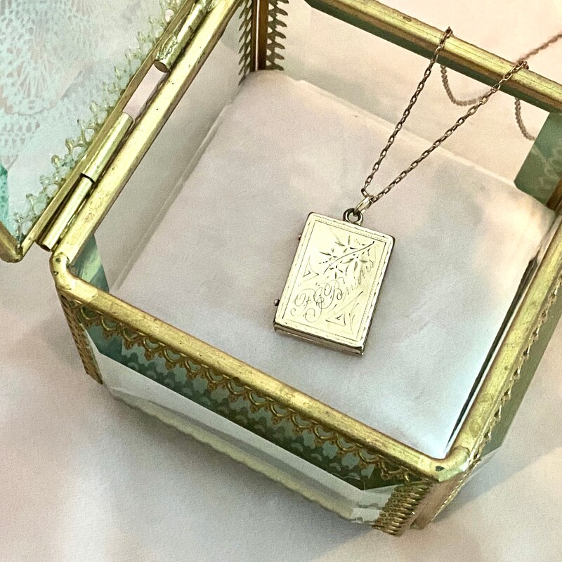 Silver Book Locket - Etsy