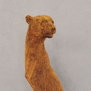 Gold Panther Statue, 16.53 Inches, Panther Sculpture, Homedecor,bust ...