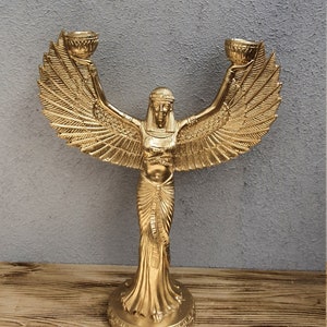 Ancient Isis Statue Gold Isis statue Isıs Open Wings statue | Etsy