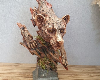 Large Cheetah Statue - Etsy