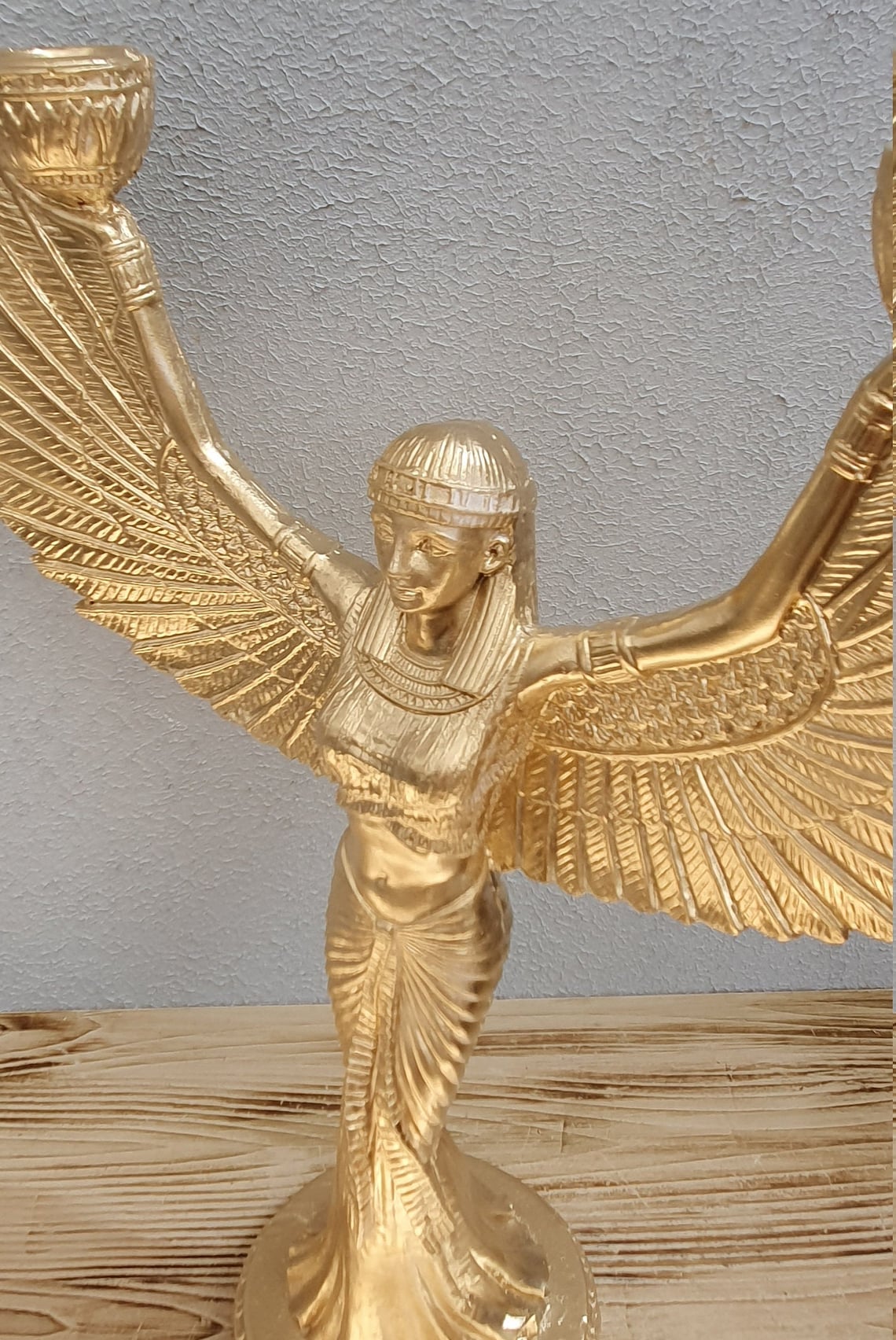 Ancient Isis Statue Gold Isis Statue Isıs Open Wings Statue - Etsy