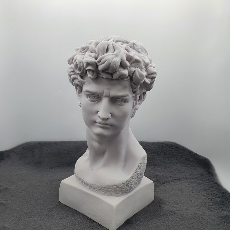 Large David Sculpture Statue 13 Inches David Bust Statue - Etsy
