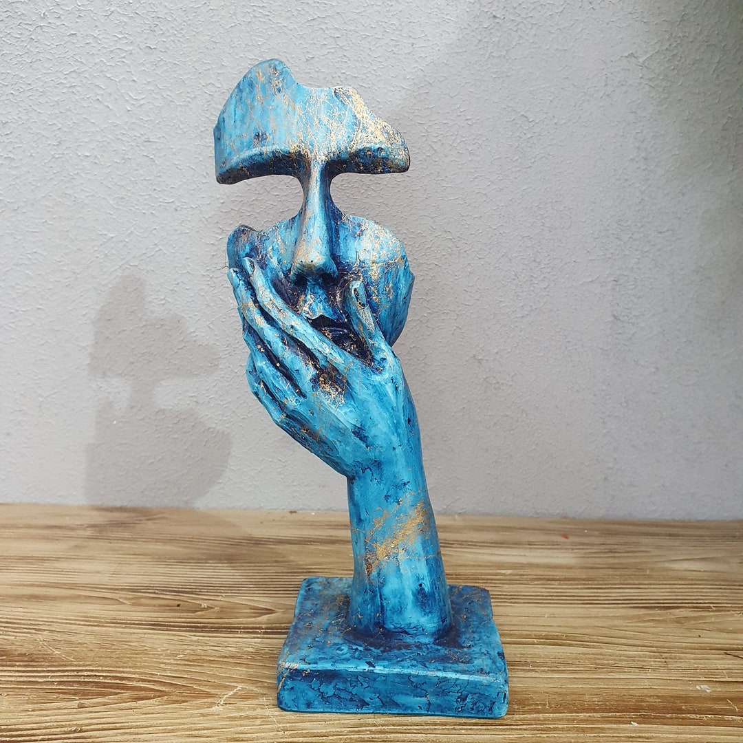 Decorative Single Mask Sculpture, 10.24 Inches, Creative Abstract Decor ...