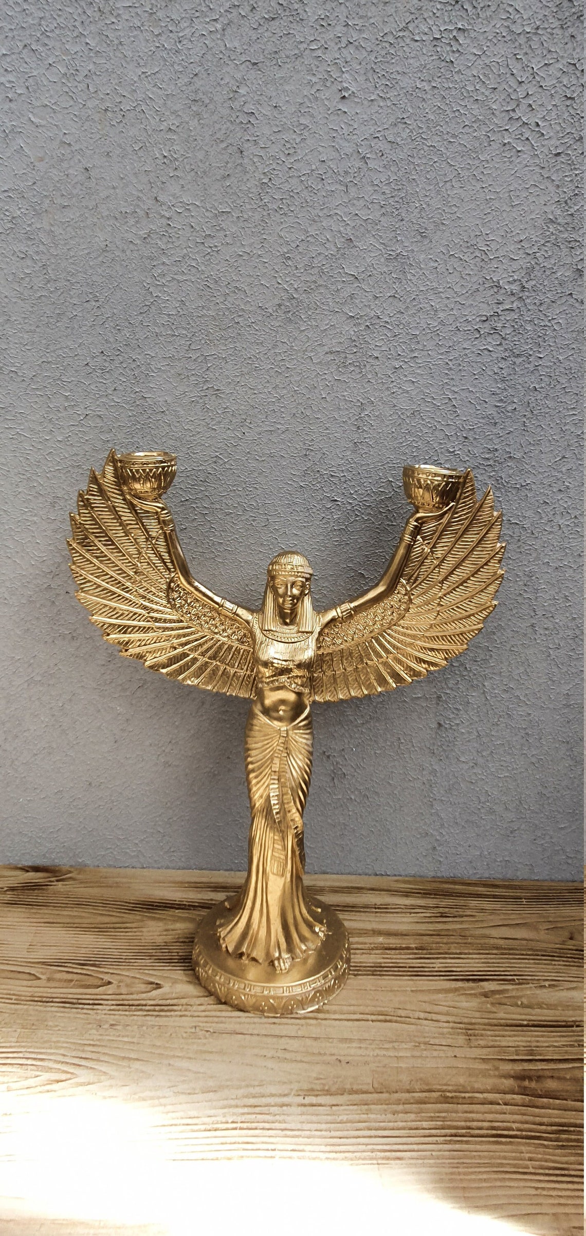 Ancient Isis Statue Gold Isis statue Isıs Open Wings statue | Etsy